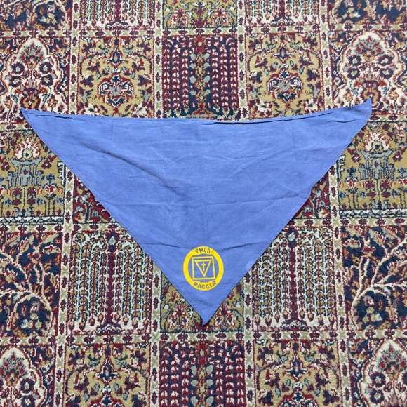 YMCA | Accessories | Vtg 6s Ymca Ragger Bandana Scarf Neck Gaiter Blue ...